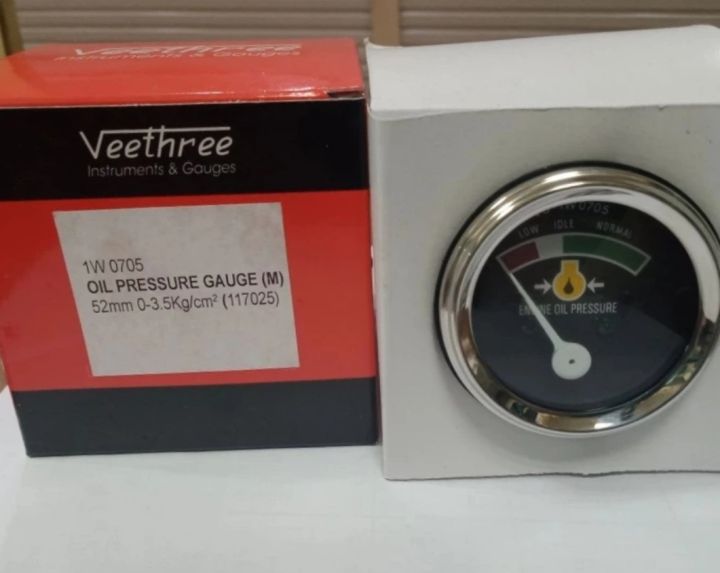 1W 0705 INDICATOR OIL PRESSURE GAUGE 1W0705 ORIGINAL VEETHREEE | Lazada ...