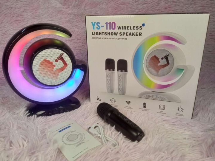 YS-110 WIRELESS LIGHTSHOW SPEAKER with ONE WIRELESS MIC (Kindly ...