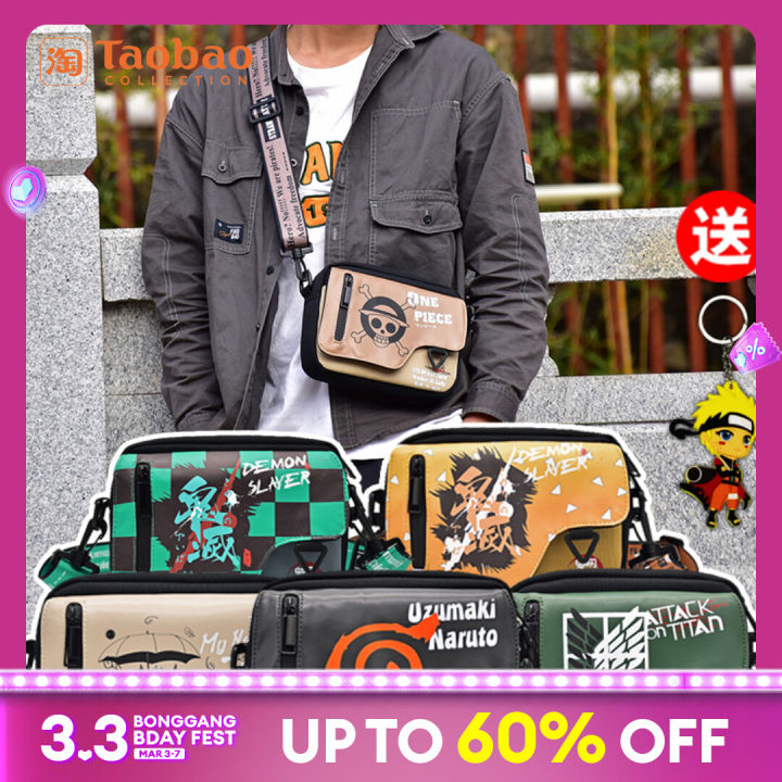 Anime Crossbody Bag Men's Trendy Brand New Fashionable Mobile Phone One ...