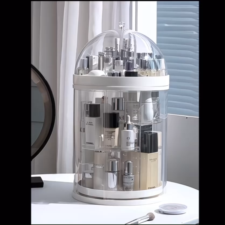 >SG Stock> Dustproof 360 Degree Rotating & Height Adjustable Makeup ...