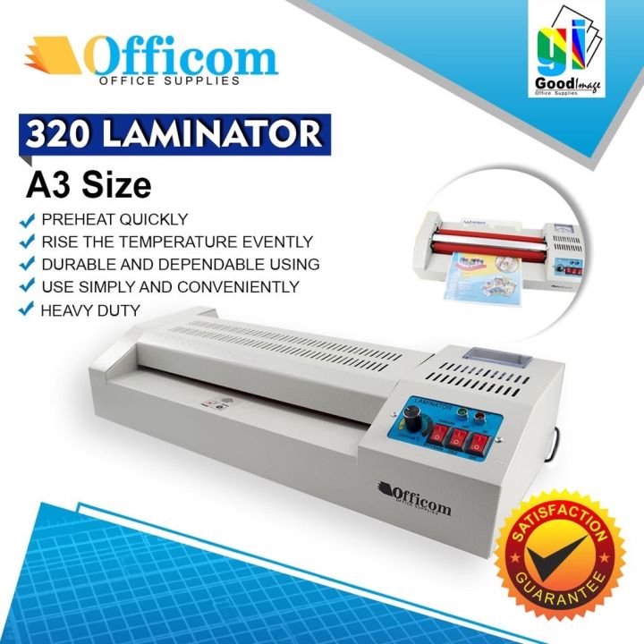 OFFICOM 320 LAMINATOR A3 SIZE HOT AND COLD LAMINATOR HEAVY DUTY | Lazada PH