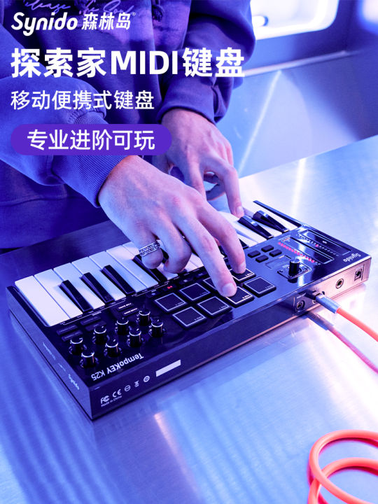Portable 25-Key MIDI Keyboard Synido Forest Island Band Accompaniment ...