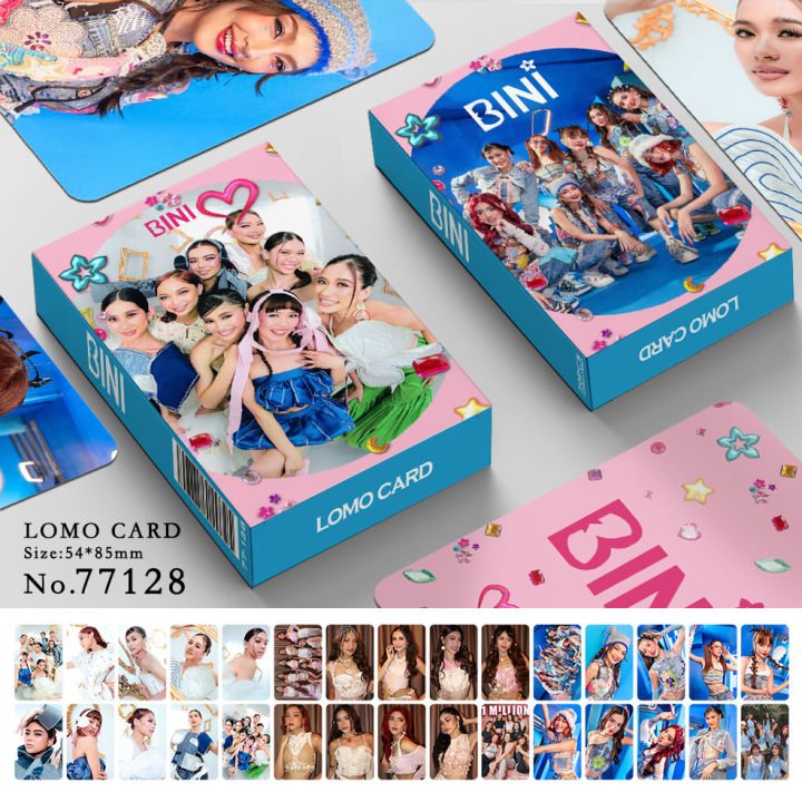 30Pcs Bini Lomo Card Photo Card Holographic Photocards Aiah Colet Maloi Gwen Stacey Mikha ...