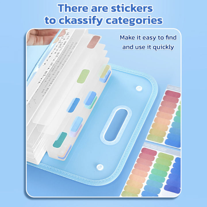 FIND Folder File Organizer Expanding File Folder Clear Book 13 layer ...