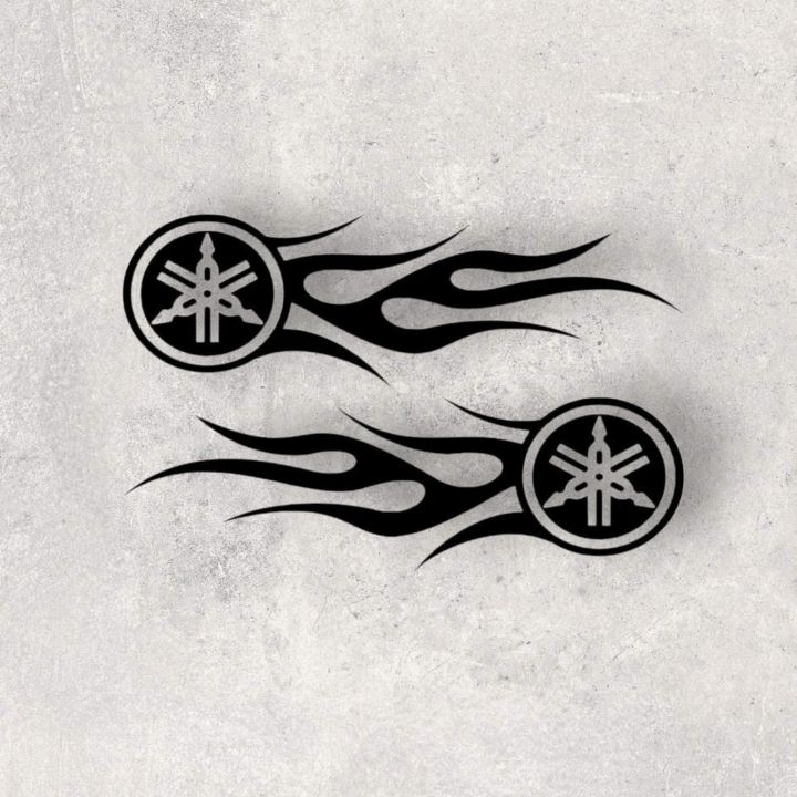 Yamaha Flame Vynil Sticker | Lazada PH