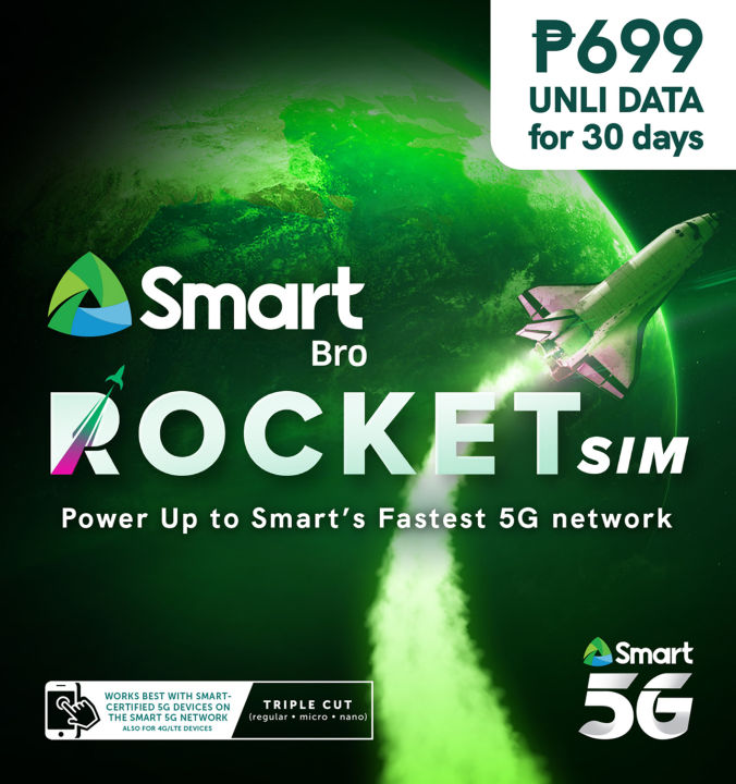 Rocket sim & GOMO SIM 1month UNLI DATA | Lazada PH