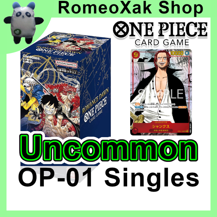 OP01 One Piece Card Game SINGLES Uncommon, OP01 Romance Dawn | Lazada PH