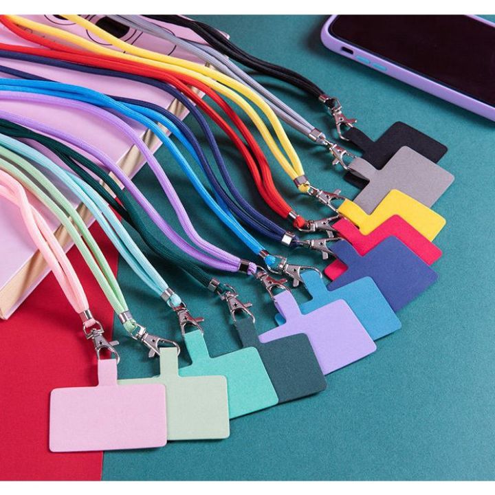 6color / 1.5meter 】Universal Crossbody Nylon Patch Phone Lanyards Rope ...