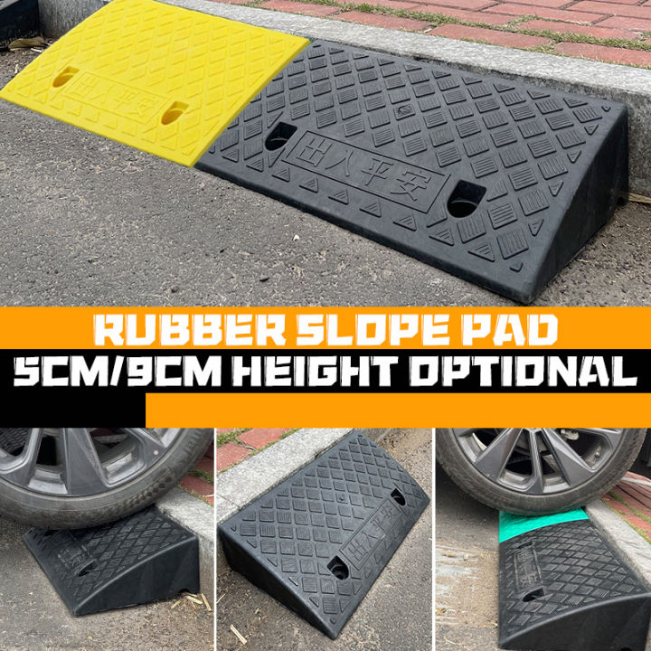 Step Mat Ramp Portable Curb Ramps Heavy Duty Plastic Threshold Ramp Kit ...