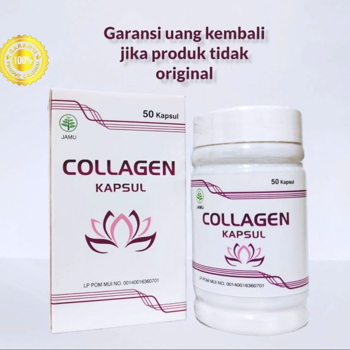 Collagen Kapsul isi 50 Pemutih Badan ORIGINAL 100% | Lazada Indonesia