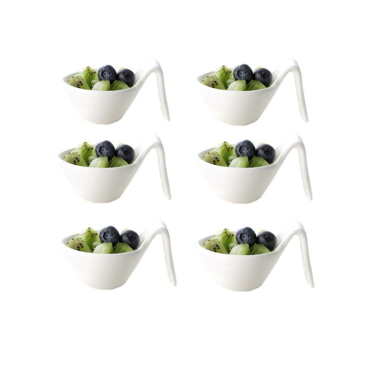 Ceramic Soy Sauce Deep Dish Porcelain Sampling Bowl with Handle - 6 ...