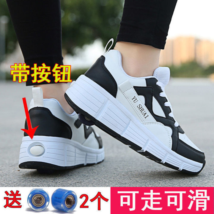 Children's Heelys Skates Adult Men Transformative Shoes Female Dual-Use ...