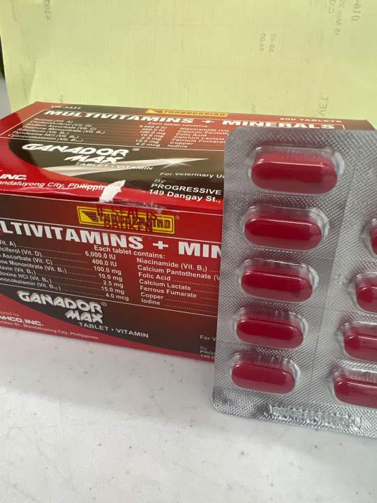 GANADOR MAX MULTIVITAMINS SOLD BY 10 TABLETS | Lazada PH
