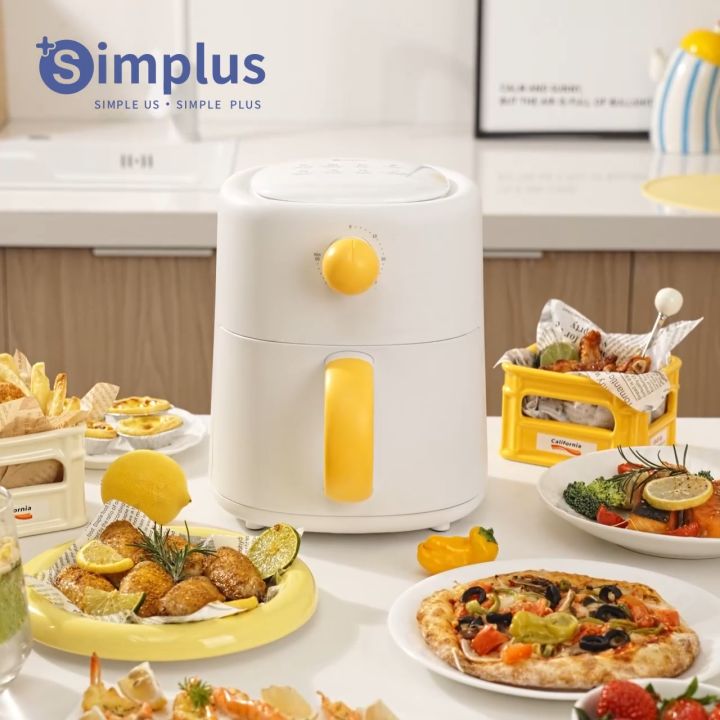 Simplus Outlets🔥Simplus หม้อทอดไร้น้ำมัน ความจุ 2.5 ลิตร ดีไซน์มินิ กะทัดรัดน่ารัก ประหยัด ...