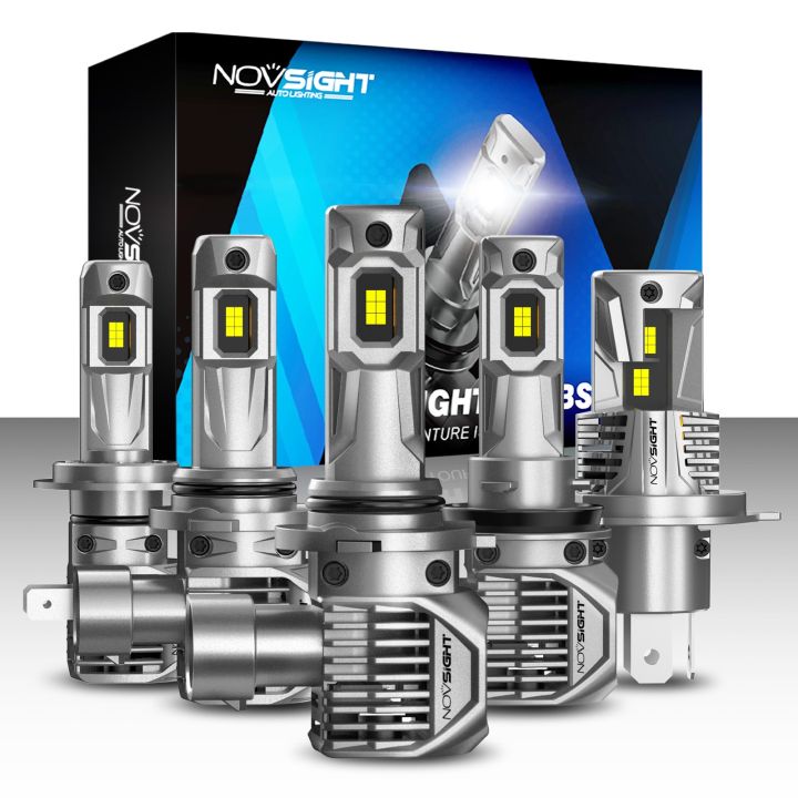 Novsight N62 LED Car Headlight 9005 9006 H4 H7 H11 LED Headlight Bulb High/Low Beam 6500K ...