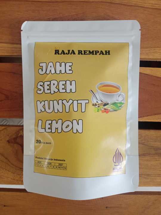 Teh raja rempah jahe sereh kunyit lemon isi 20pcs | Lazada Indonesia