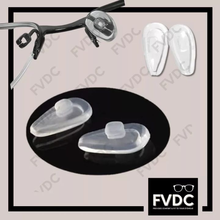 FVDC NP2B air chamber airbag ultra soft silicone push in nose pad ...