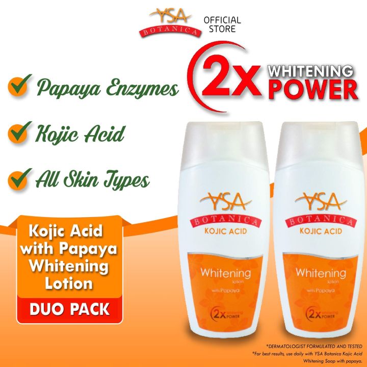 YSA Botanica Kojic Acid Lotion 100ml (Duo Pack) | Lazada PH