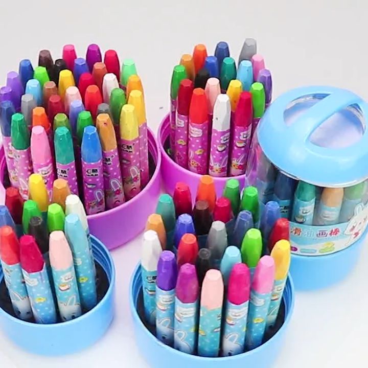 Crayon isi 12 Warna | Crayon desain barrel | Crayon anak | Crayon Murah ...