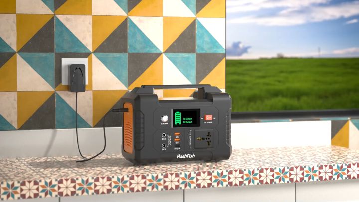 【COD】FlashFish E200 200W Solar Generator 40800mAh Multi-Function Portable Big Capacity Power ...