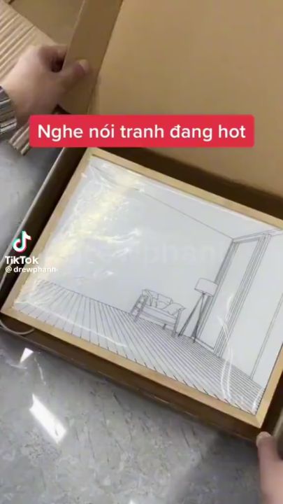 Tranh Đèn Led Tranh Led 3D Dercor Phát Sáng 3 Chế Độ Màu Trang Trí ...