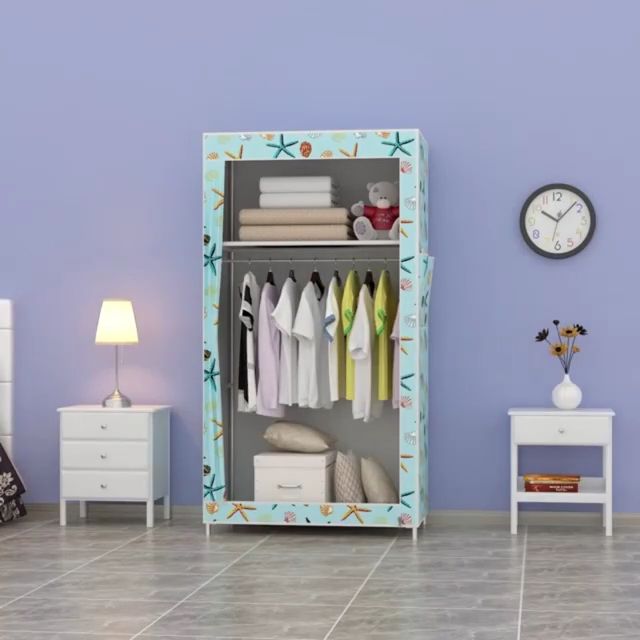 COD Fashion Zipper Wardrobe Clothes Storage Multifunctional Simple ...