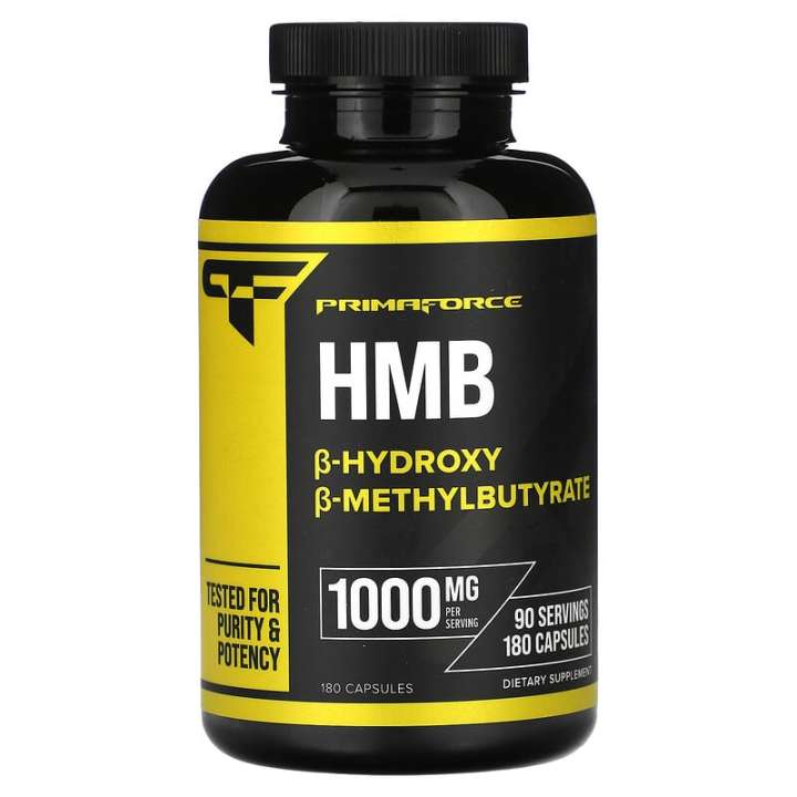Primaforce HMB (Beta-Hydroxy Beta-Methylbutyrate) 1000mg, 180 Capsules ...
