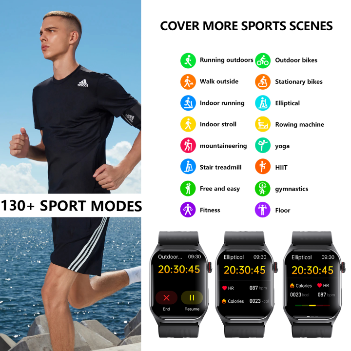 F520 Medical Grade Smart Watch Air Pump Blood Pressure Monitor Medical ...