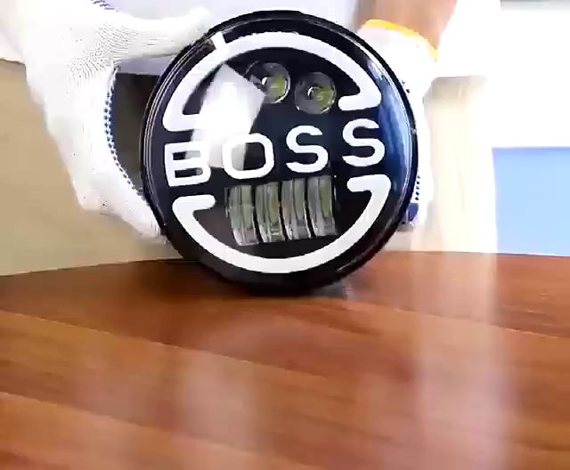 MOFOX F3 7Inch Round Angel Eye Halo LED Headlight Wrangler Headlight ...