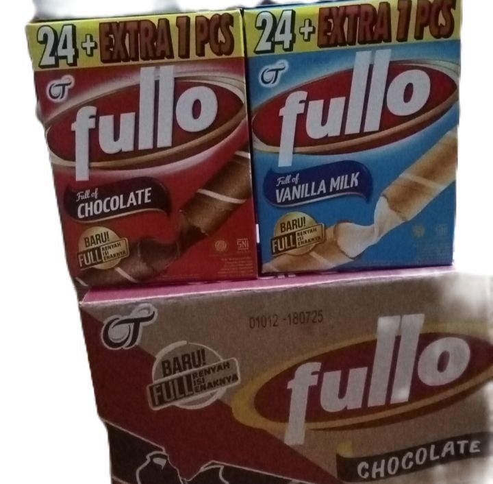 Fullo Mini Wafer Roll 1 Box Isi 24+Extra 1 pcs | Lazada Indonesia