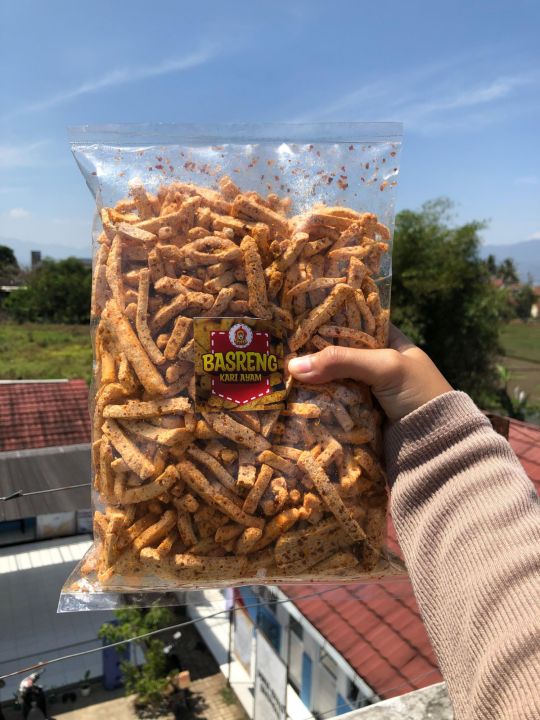 cemilan pedas gurih renyah basreng 250 gr | Lazada Indonesia