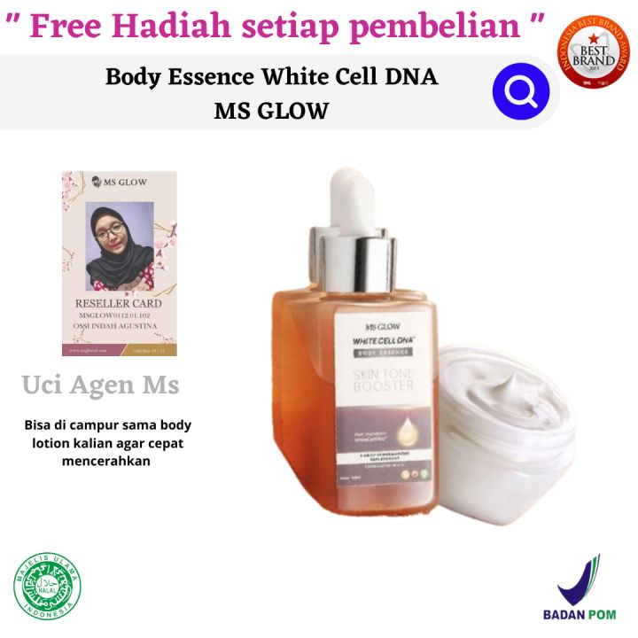 Body Essence Ms Glow / Ready Body Essence Ms Glow / White Cell DNA Body ...