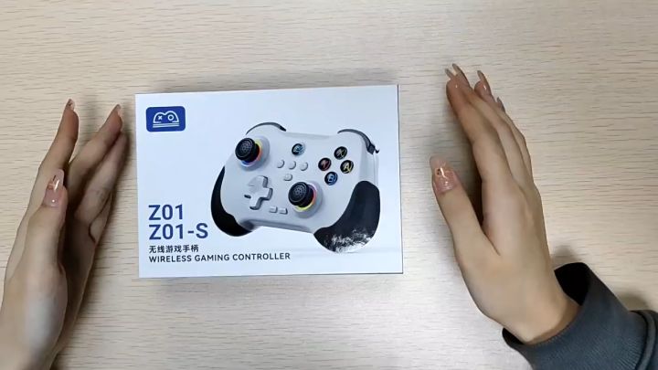 Z01 Wireless Colorful Lightning Effect Controller Ergonomic Design with Six Axis Somatosensory ...