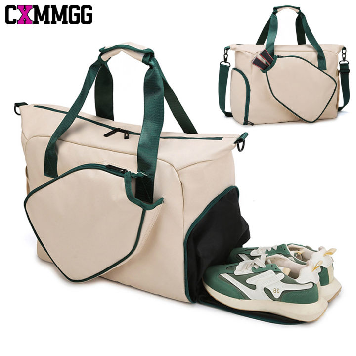 Table Tennis Bag with Shoe Compartment & Wet Pocket - Large Capacity ...