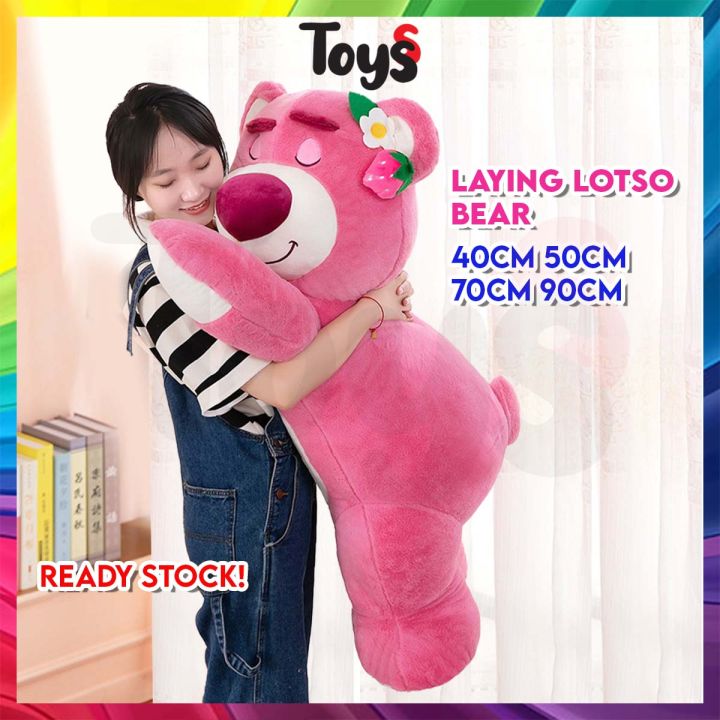 Toyss Laying Lotso Bear Strawberry Bear Patung Lotso Besar Bear Comel ...