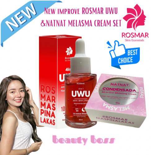 New improve ROSMAR UWU And NATNAT MELASMA CREAM SET | Lazada PH