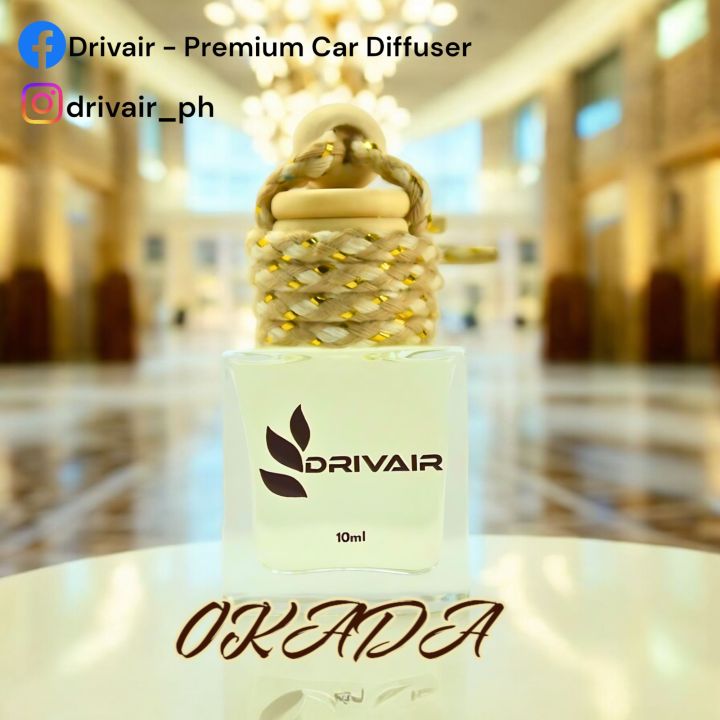 Drivair Premium Car Freshener / Hanging Car Diffuser (OKADA INSPIRED ...
