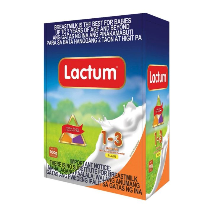 Lactum for 1-3 Years Old 700g Plain Milk Supplement | Lazada PH