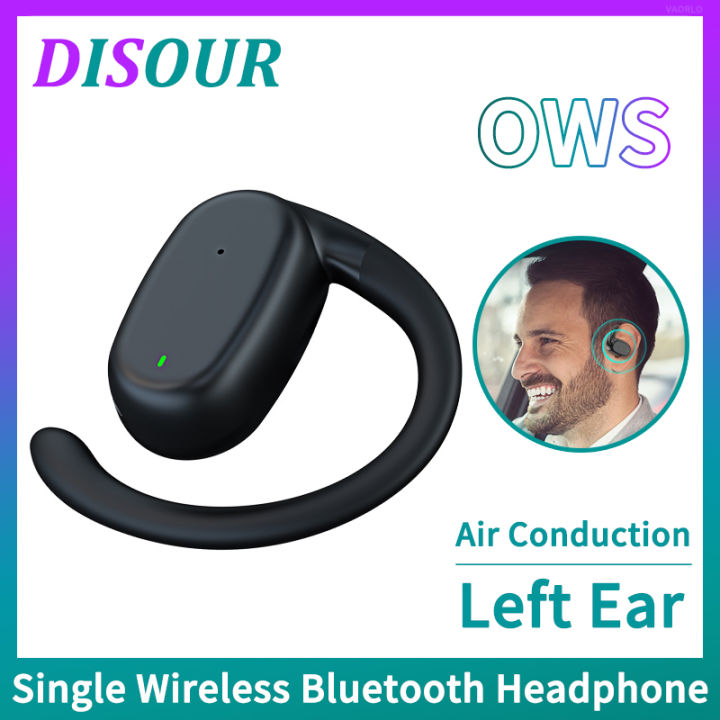 DISOUR หูฟังบลูทูธในหูซ้ายแบบ Single OWS Air Conduction หูฟังไร้สาย Ear ...