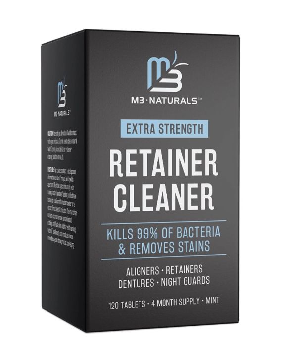 Viên ngâm làm sạch máng chỉnh nha, hàm giả M3 Naturals Retainer and ...