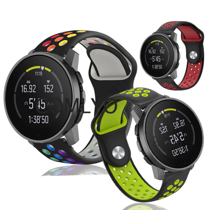 สายนาฬิกาซิลิโคนแบบสปอร์ตสองสีเหมาะสำหรับ Sunto 9 Peak Pro 5 VERTICAL ...