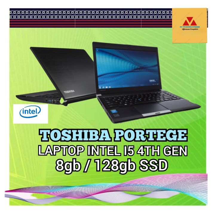 LAPTOP INTEL I5 4TH GEN / 8GB / 128GB SSD / TOSHIBA PORTEGE R30-A ...