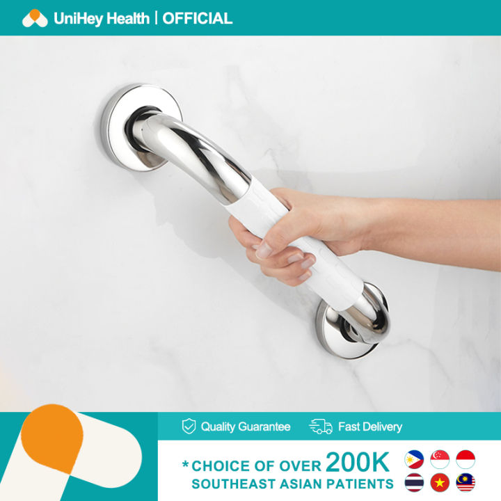 【UniHey】Bathroom Grab Bar Shower Safety Hand Rail Stainless Steel Anti ...