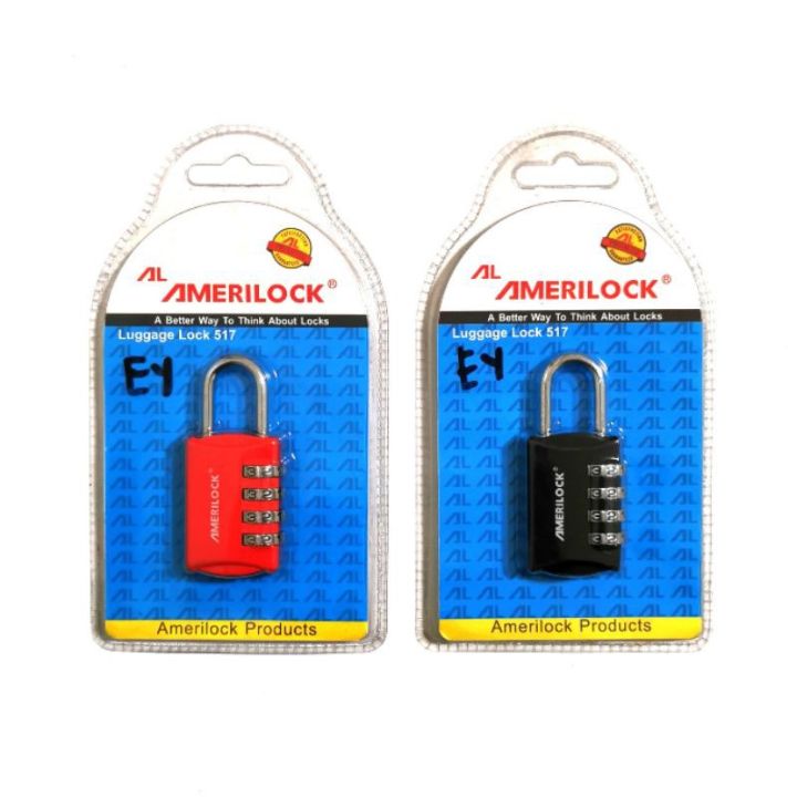 Amerilock Combination Number Luggage Padlock Lock | Lazada PH