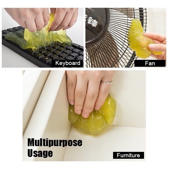 Super Clean Magic Gel Car Dust Remover Gel Keyboard Cleaner Gel Laptop ...