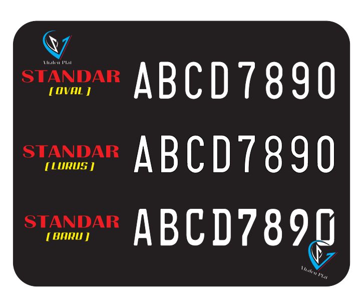 STICKER CUTTING STICKER PLAT NOMOR KENDARAAN MOTOR | Lazada Indonesia