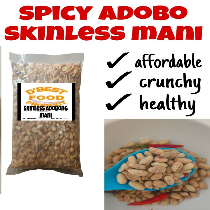 roasted skinless peanut unsalted or spicy mani garlic peanut 250g ...