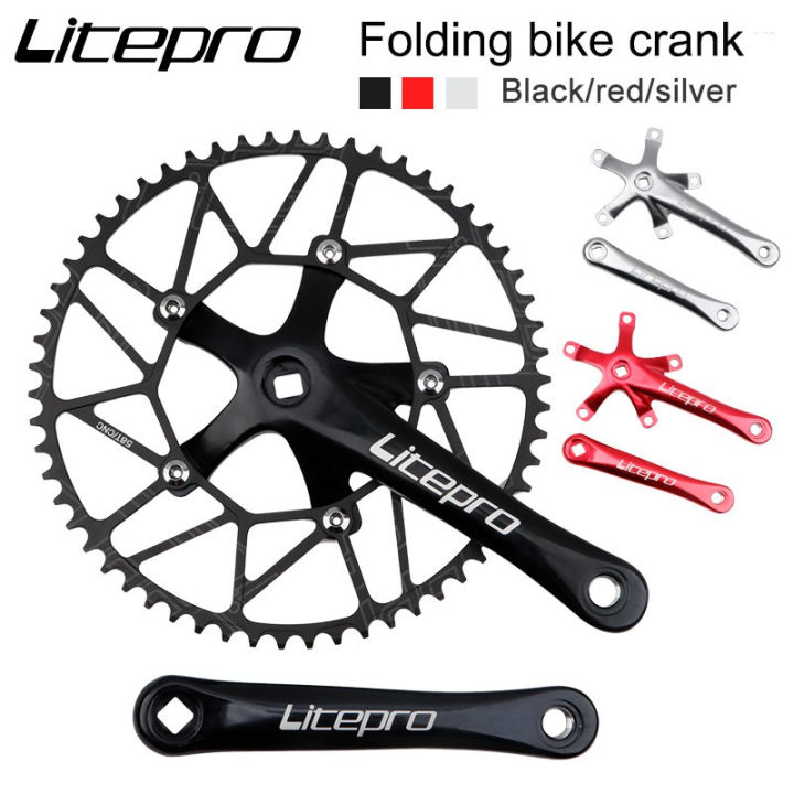 Litepro Folding Bike CrankSet BMX 170MM Aluminum Alloy Ultralight ...