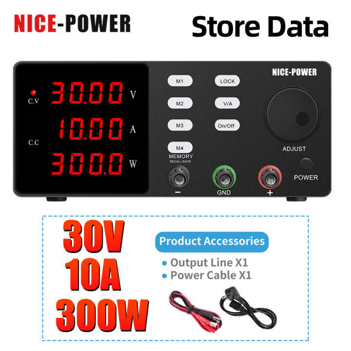 New USB laboratory power supply 30V, 10A adjustable DC power supply ...