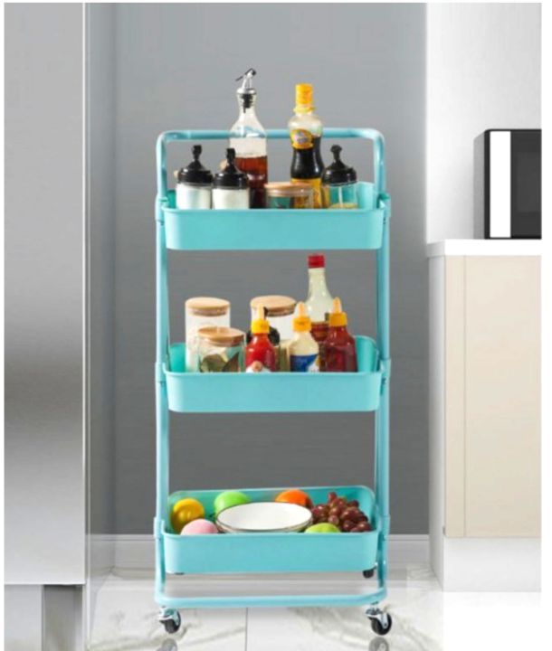 IKEA 3 Tier Multi-functional Trolley Storage Rack Utility Shelves with ...
